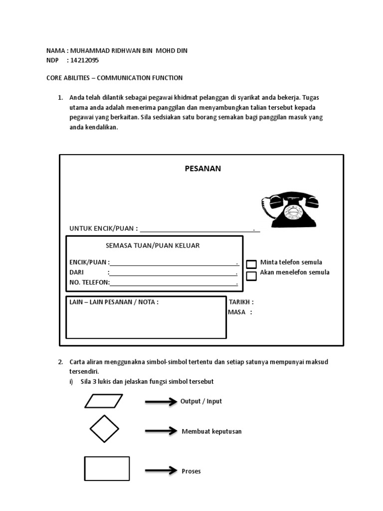 Core Abilities - Communication Function (Assigment 2) | PDF