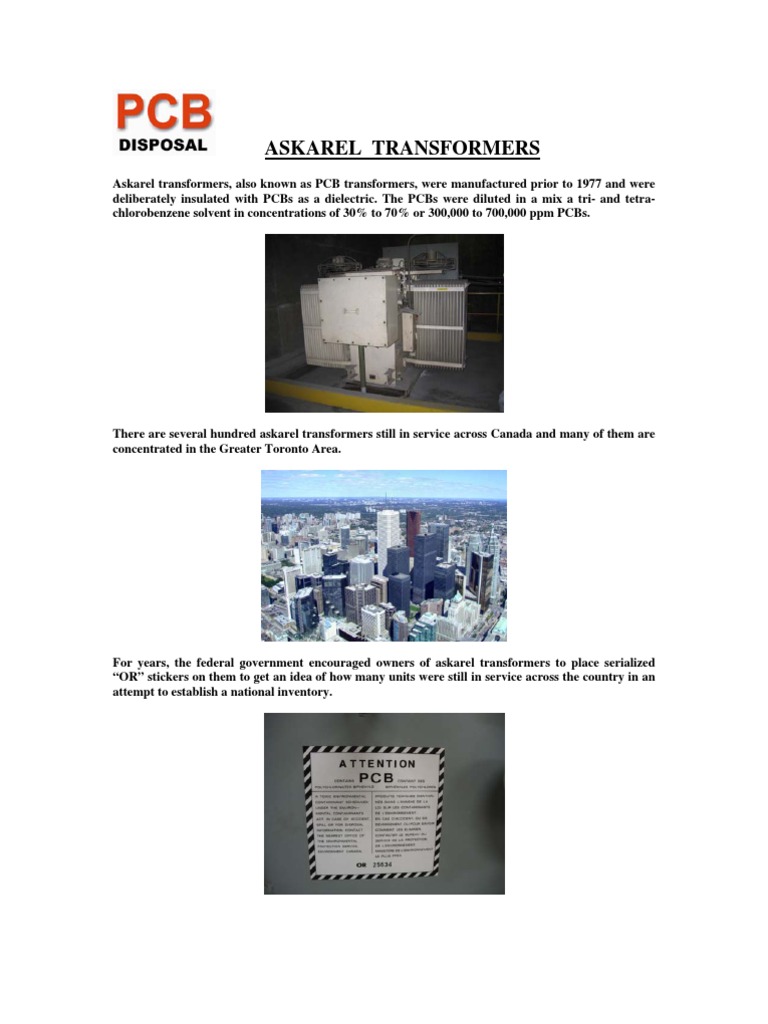 Askarel Transformers | Polychlorinated Biphenyl | Transformer