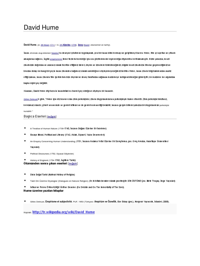 David Hume | PDF