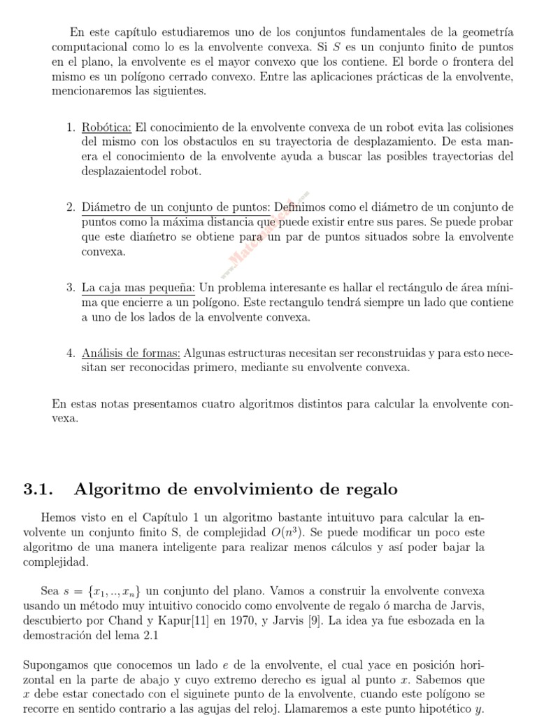 La Envolvente Convexa | PDF | Conjunto convexo | Algoritmos