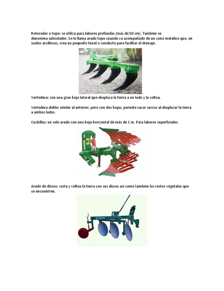 Tipos de Arado | Arado | Agricultura