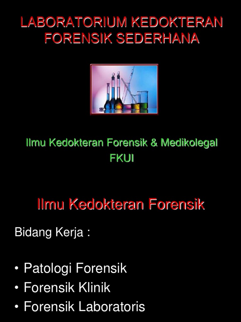 Pemeriksaan Forensik Laboratorium Darah | PDF