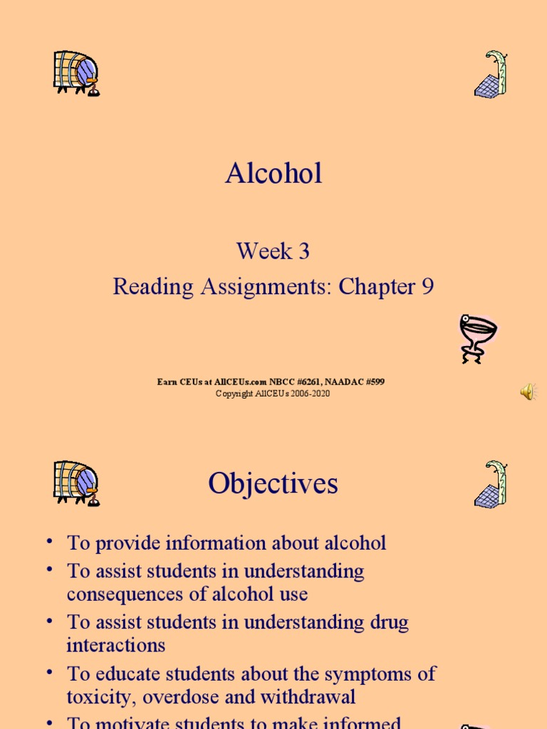 Alcohol: Week 3 Reading Assignments: Chapter 9 | PDF | Alcoholism ...