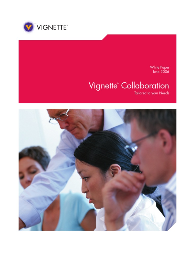 Vignette Collaboration: White Paper June 2006 | PDF | Business Process ...