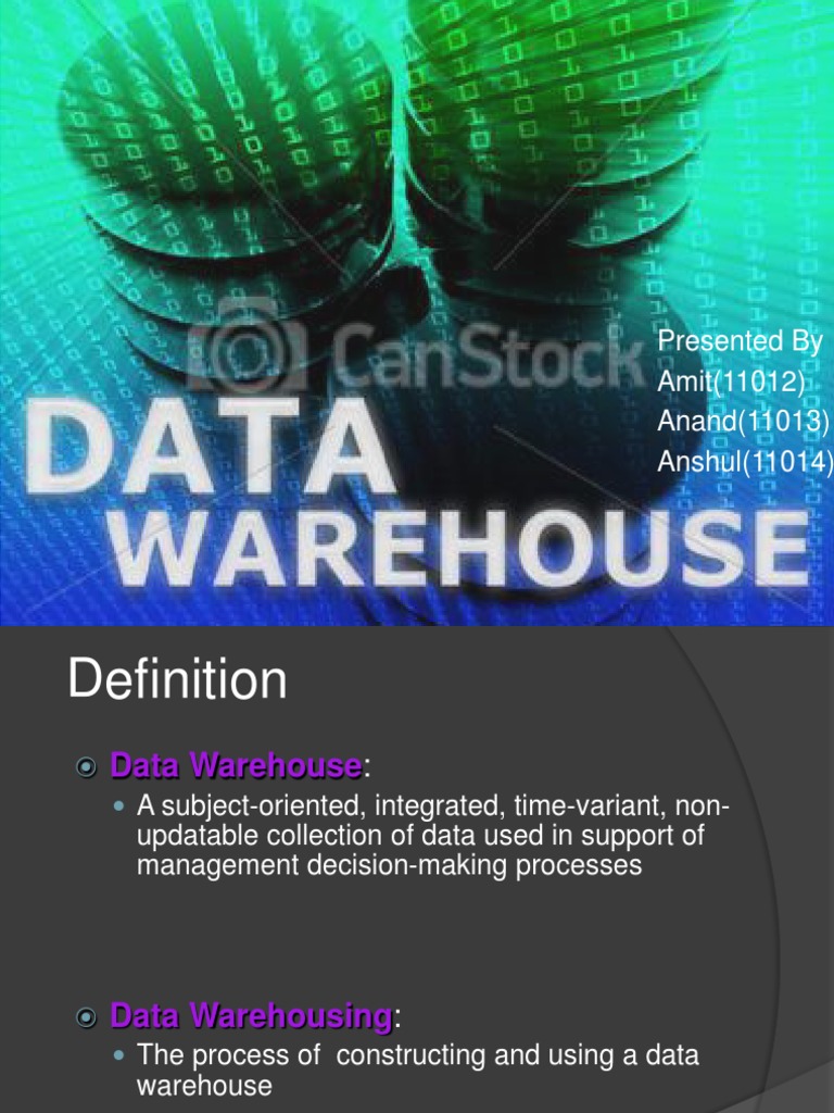 Data Warehouse and Data Sources | PDF | Data Warehouse | Information Management