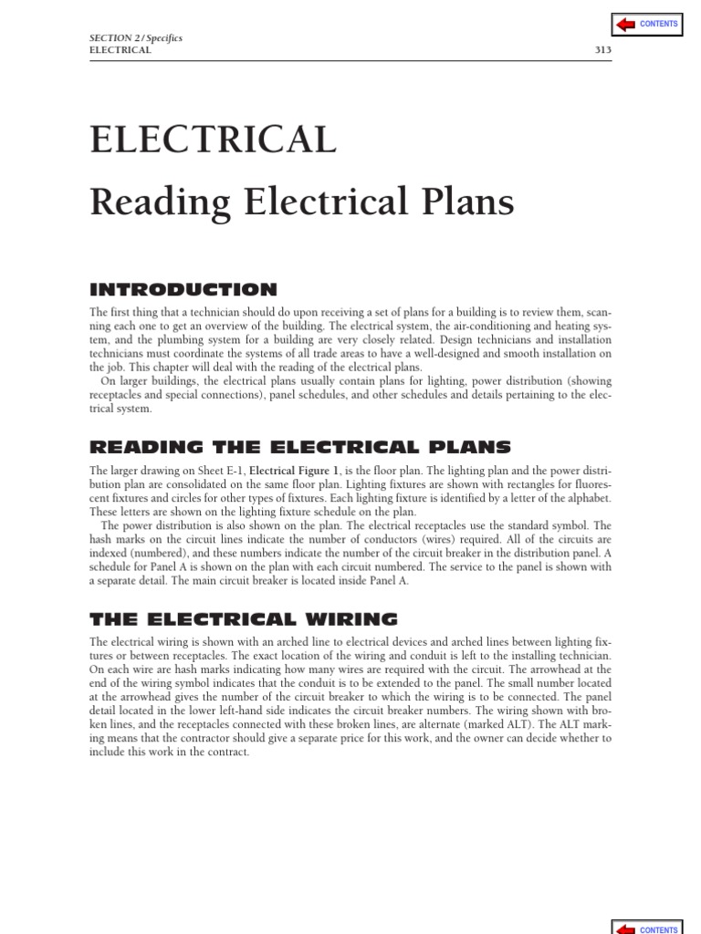 Reading Electrical Plans | Electrical Wiring | Electric Current