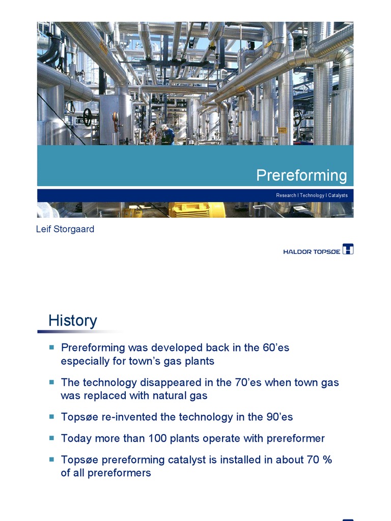 Prereformer Catalyst | PDF | Sintering | Catalysis