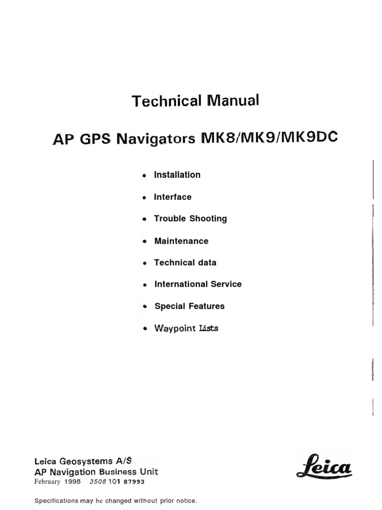 AP MK8 MK9 Installation Manual | PDF | Global Positioning System | Compass