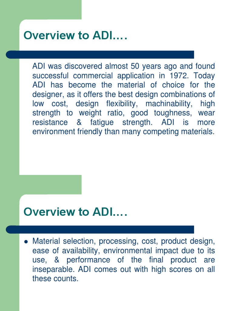 Austempered Ductile Iron (Adi) 1 | PDF | Cast Iron | Heat Treating