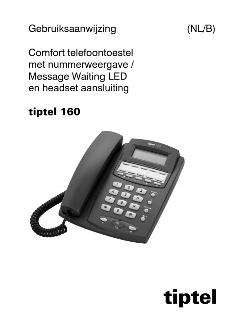 Tiptel 160 Handleiding | PDF