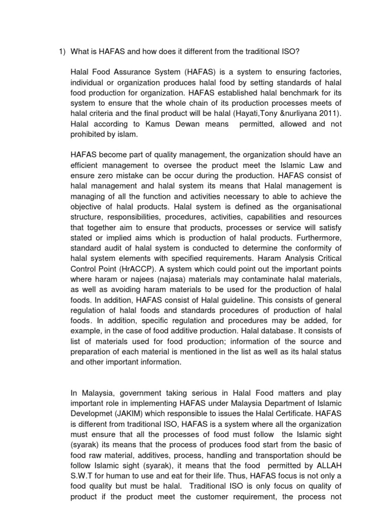 What Is HAFAS and How Does It Different From The Traditional ISO | PDF ...