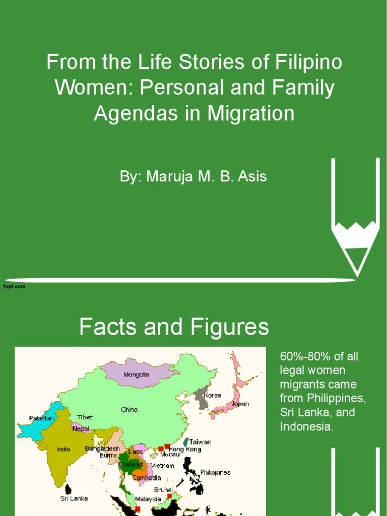 From The Life Stories of Filipino Women: Personal and Family Agendas in Migration | PDF ...