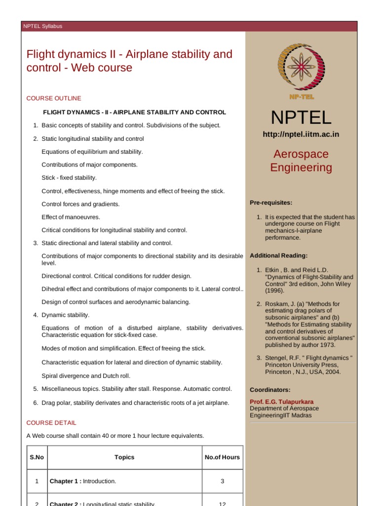 Control Part | PDF | Flight Dynamics (Fixed Wing Aircraft) | Airplane