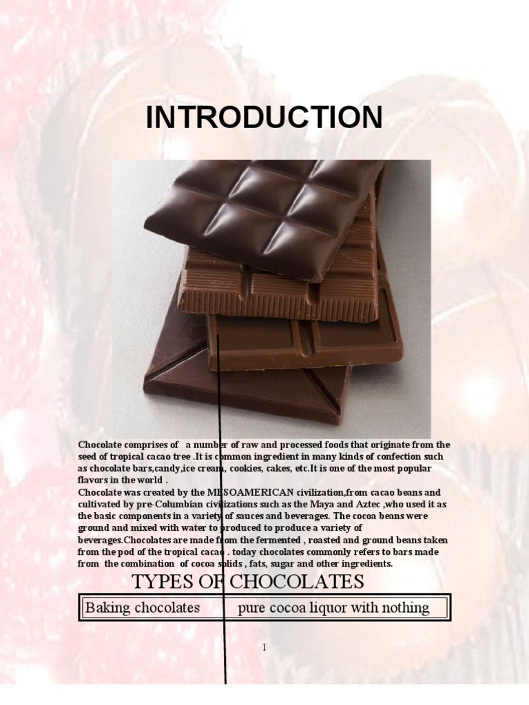 Chocolates | PDF | Cocoa Bean | Chocolate