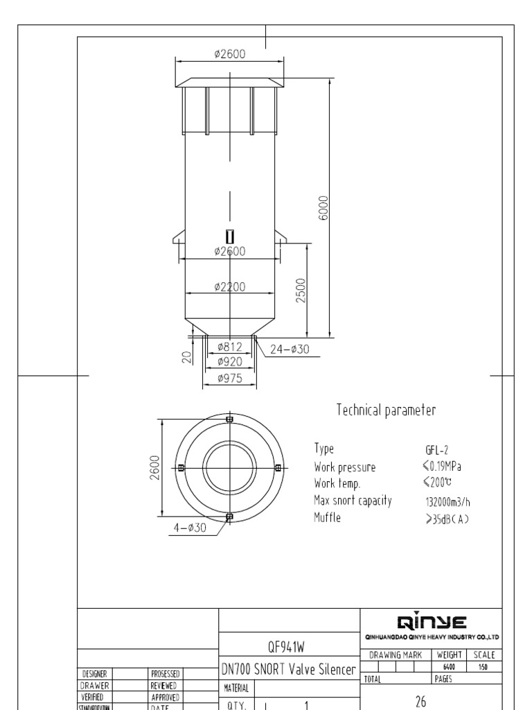 DN700 SNORT Valve Silencer | PDF