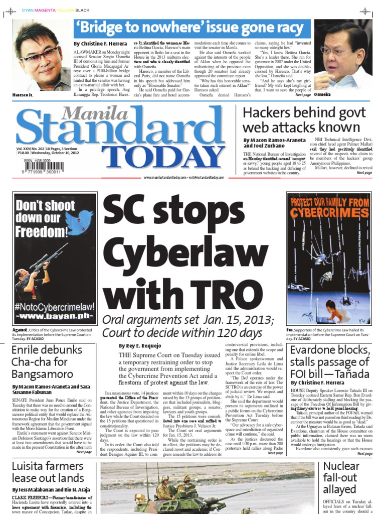 Manila Standard Today - Wednesday (October 10, 2012 ) Issue ...