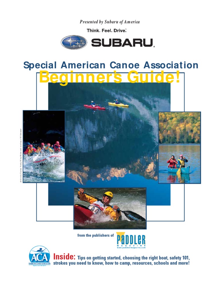 Beginner's Guide!: Special American Canoe Association | PDF | Kayak | Canoe