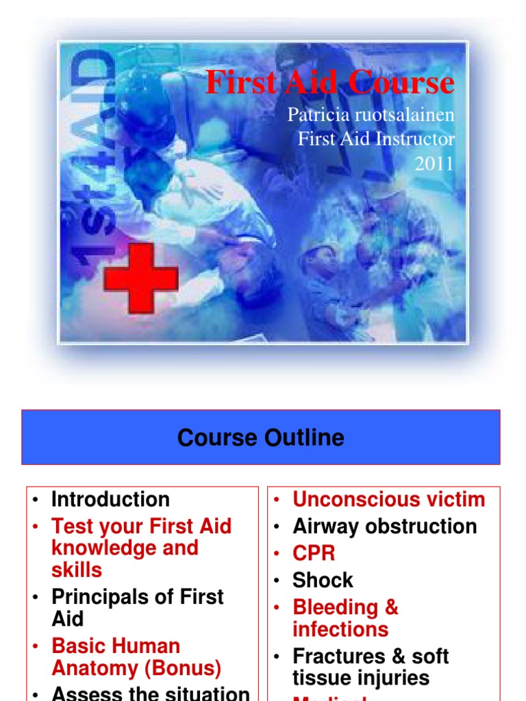 First Aid Course Powerpoint 4 5h | PDF | First Aid | Cardiopulmonary ...
