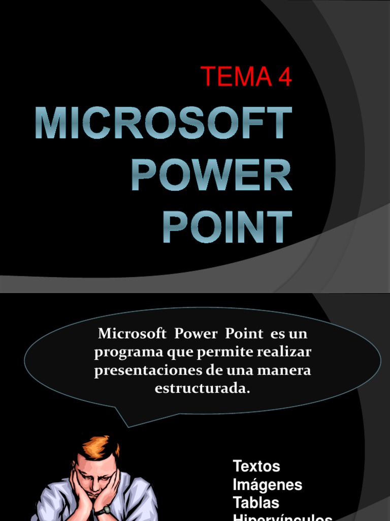 Tema4 Power Point Basico | PDF | Negocios | Informática