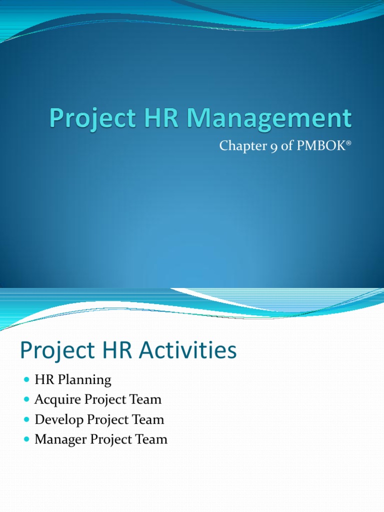 Project HR Management | PDF | Team Building | Motivation