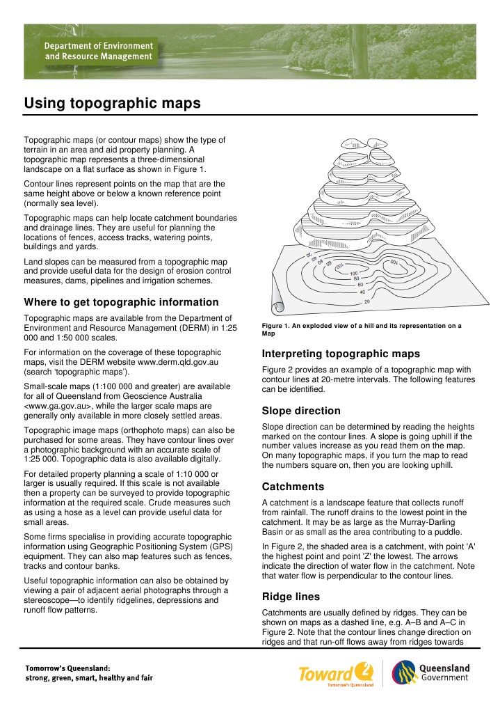 Using Topographic Maps | PDF | Topography | Drainage Basin
