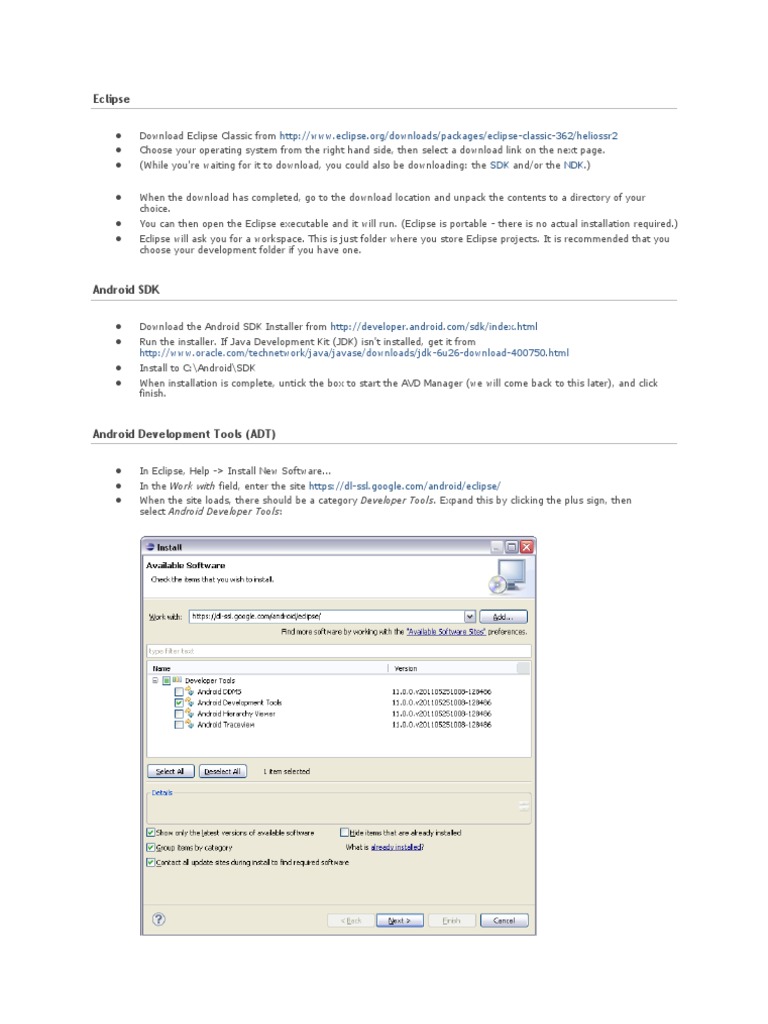 NDK Setup | PDF | Eclipse (Software) | Android (Operating System)