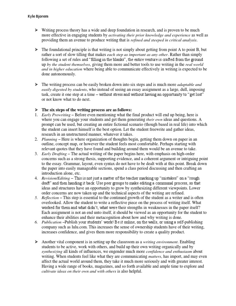 Writing Process Cheat Sheet | PDF | Learning | Psychology