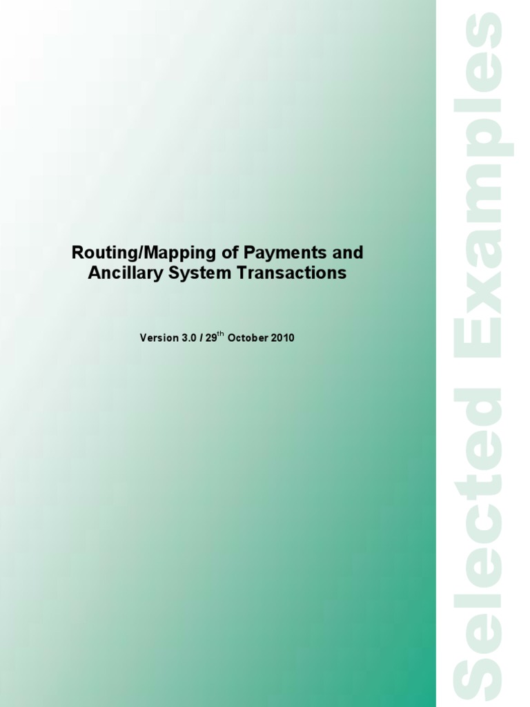 Payment Routing and Transaction Mapping | PDF | Debits And Credits ...