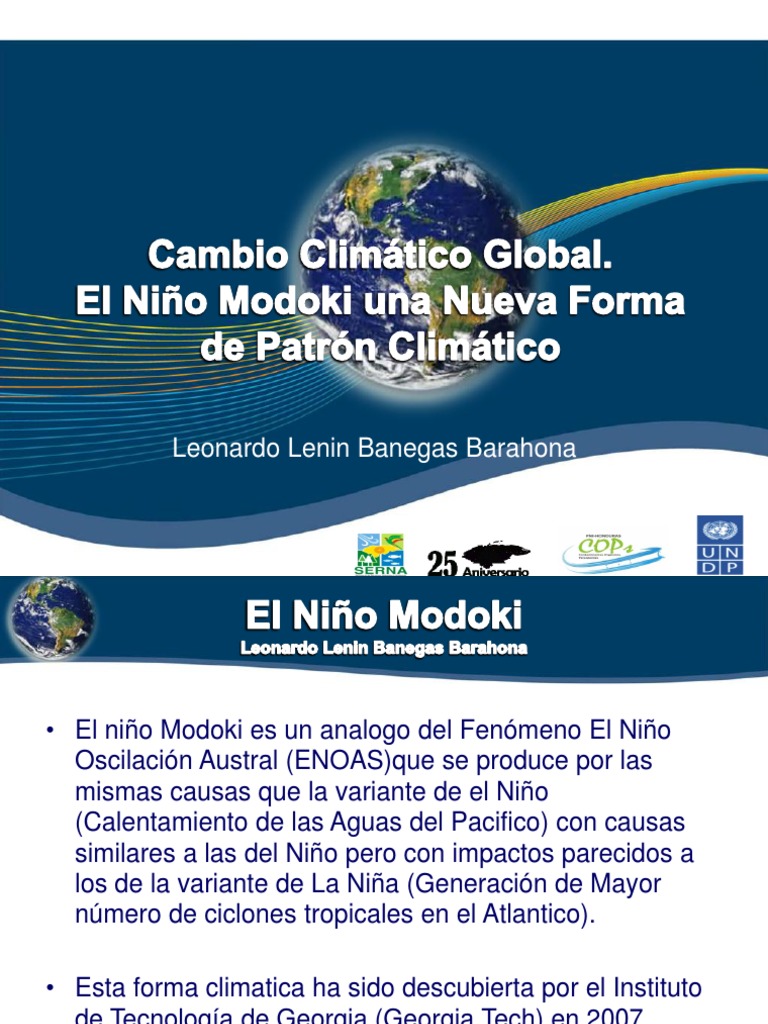 El Fenomeno de El Niño Modoki | PDF | El niño | Ciclones tropicales