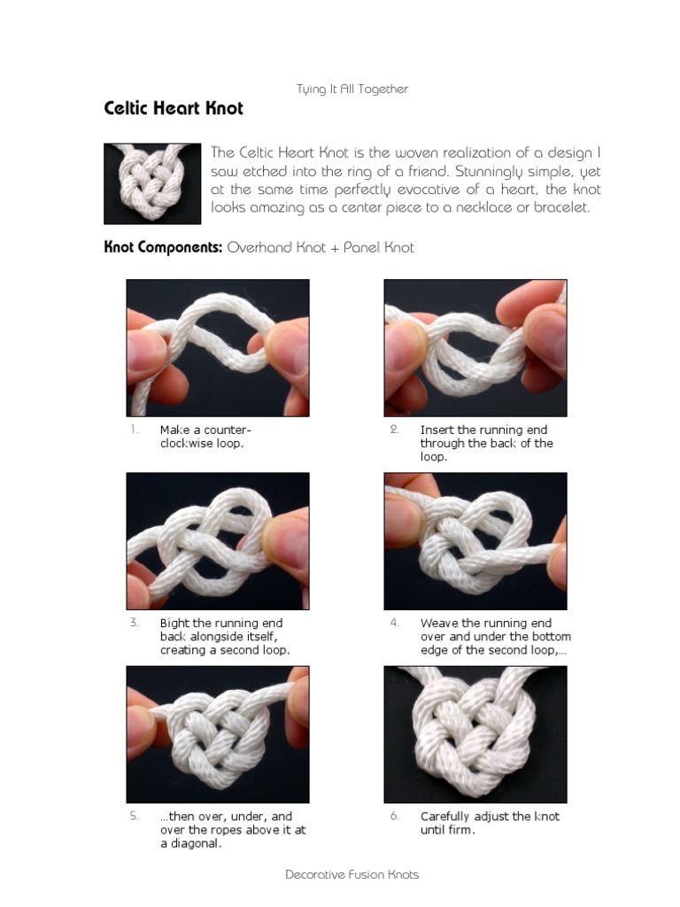 Celtic Heart Knot Instructions T I at | PDF