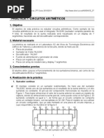 Practica Display de 7 Segmentos Con Compuertas Lógicas | PDF