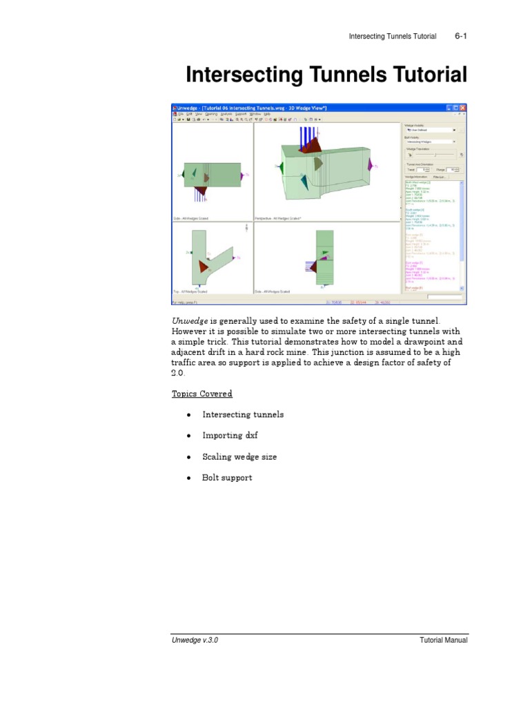 Tutorial 06 Unwedge | PDF | Tunnel | Teaching Mathematics