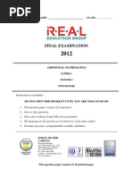 Notes Addmath F4 KSSM | PDF | Mathematical Analysis | Space