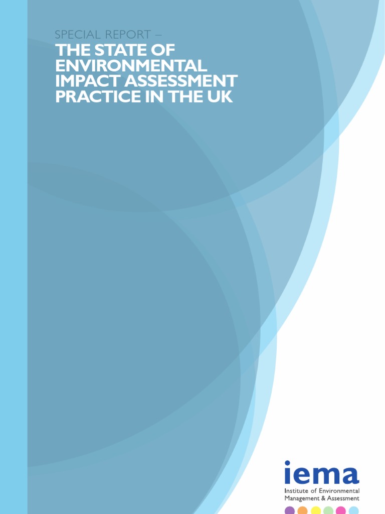 IEMA Special Report WEB | PDF | Environmental Impact Assessment ...