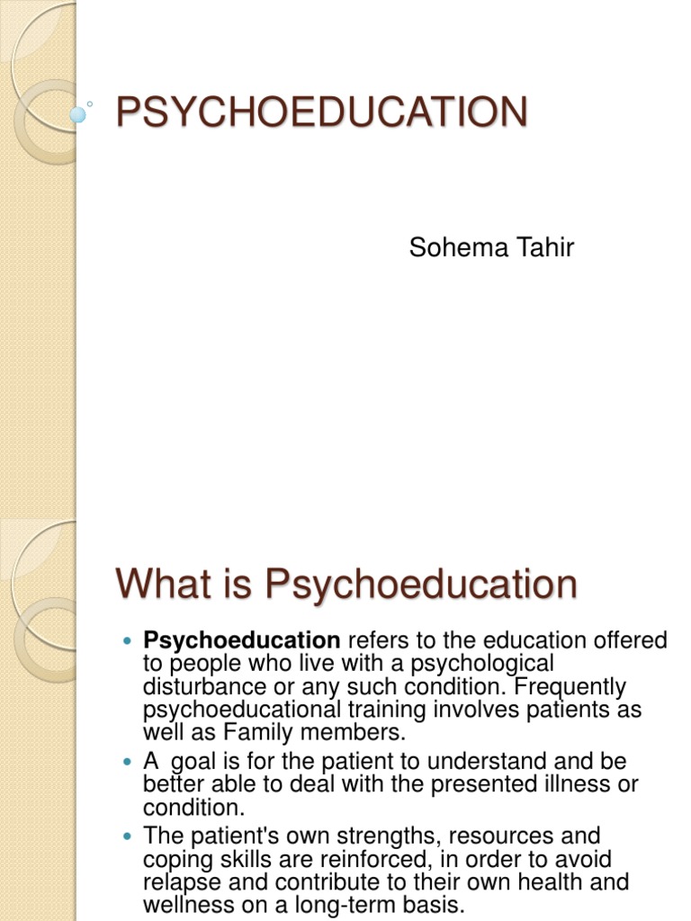 4 - Psychoeducation | PDF | Depression (Mood) | Psychological Trauma