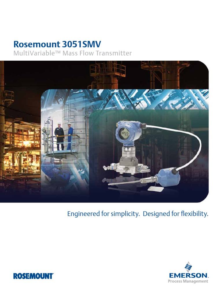 Rosemount 3051Smv: Multivariable™ Mass Flow Transmitter | PDF | Flow ...