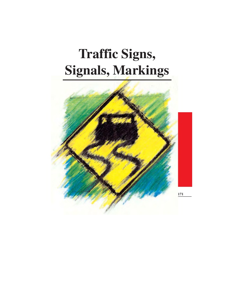 Traffic Signs, Signals, Markings | PDF | Traffic | Pedestrian Crossing