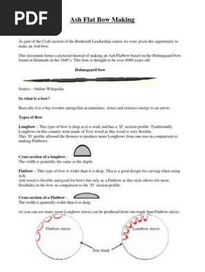 How To Make A Flat Bow