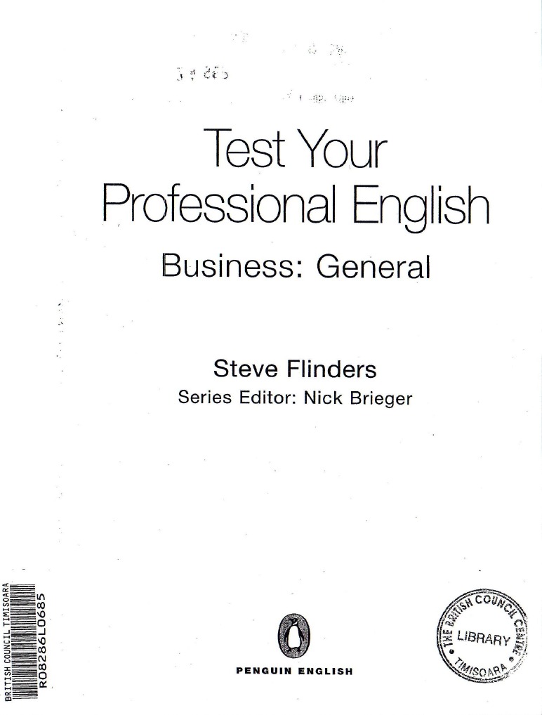 Test Your Professional Business English | PDF