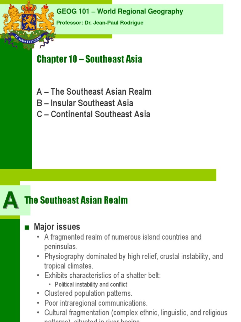 Southeast Asia: Geography and Issues | PDF | Southeast Asia | Thailand