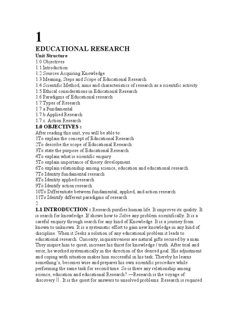 Educational Research | PDF | Scientific Method | Science