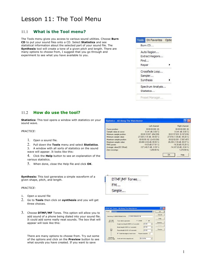 The Tool Menu | Download Free PDF | Computer File | Software