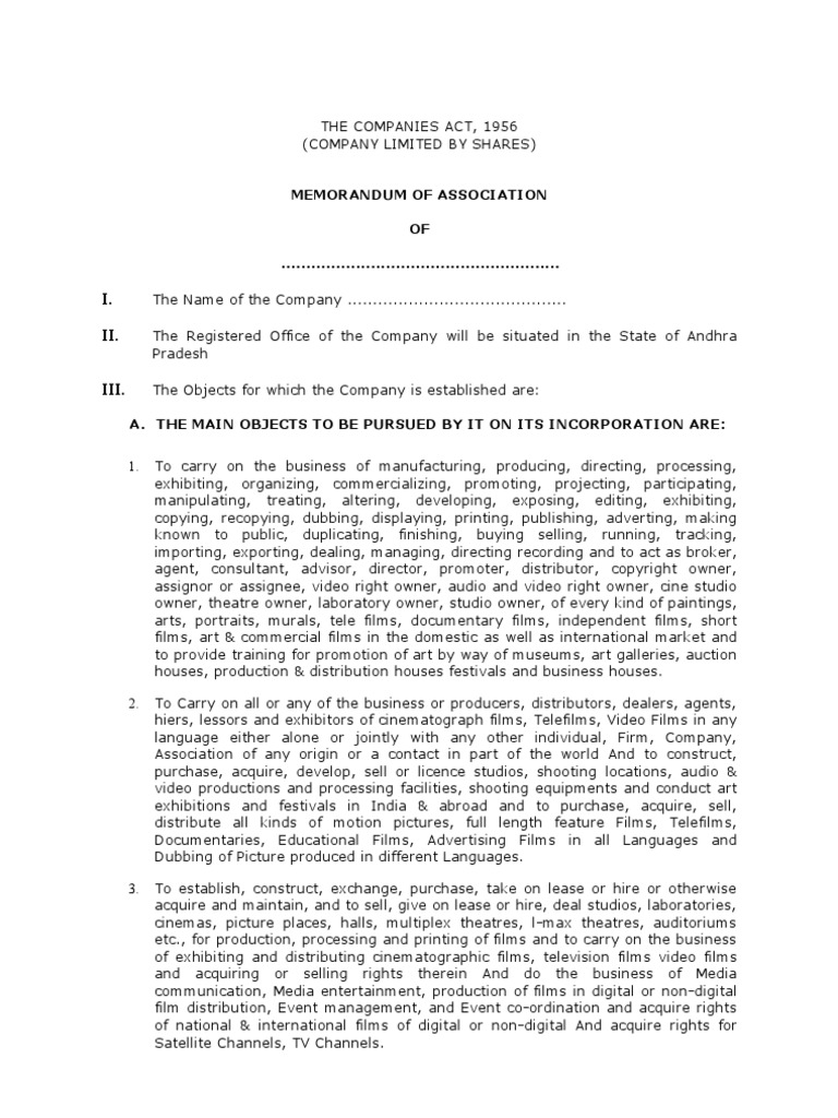 Moa Aoa Draft | PDF | Securities (Finance) | Board Of Directors
