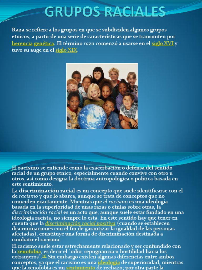 Grupos Raciales | PDF | Racismo | Discriminación y relaciones raciales