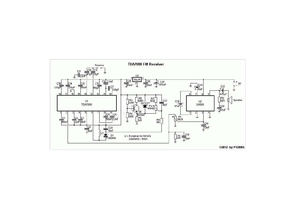 TDA7000 FM Receiver Overview | PDF