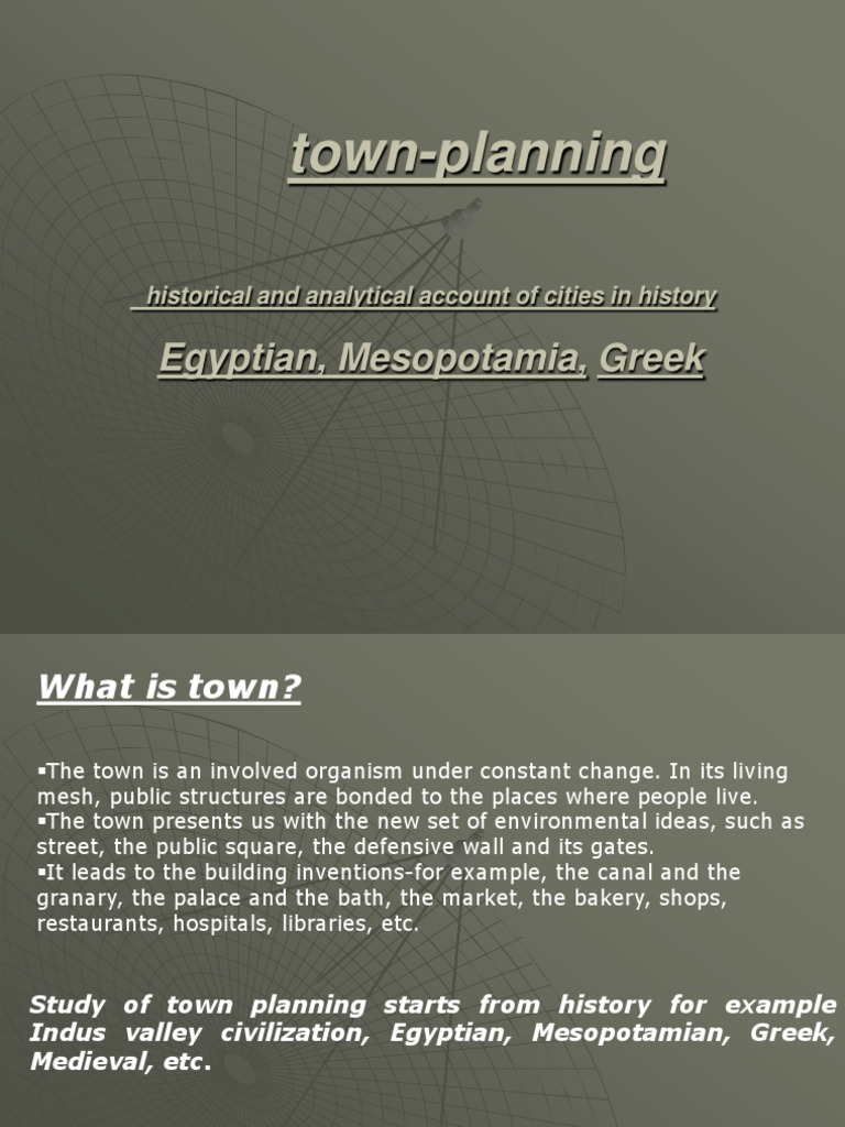 Mesopotamian Civilization Town Planning