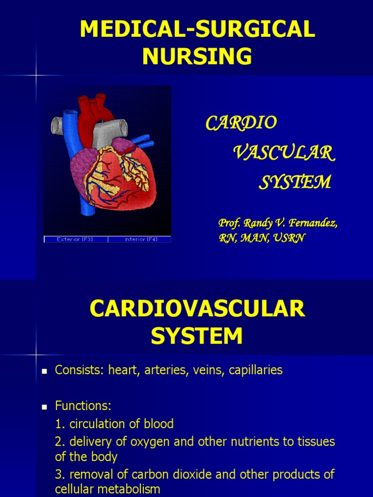 Med Surg Cardiovascular System | PDF | Heart Valve | Cardiac Arrhythmia