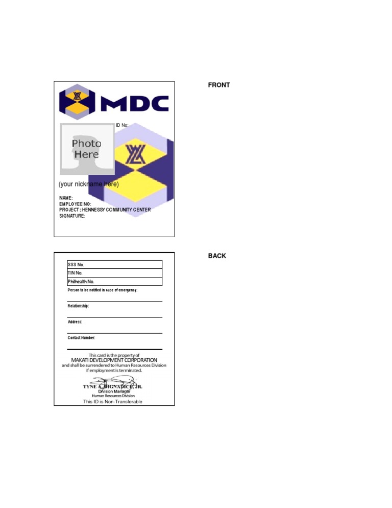 Id Form | PDF
