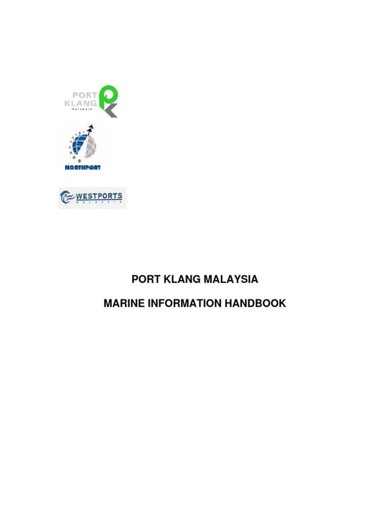 Port Klang Marine Handbook Updated May 2010 | PDF | Maritime Pilot | Tide