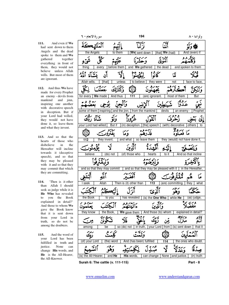 Juz 8 | PDF | Devil | Abrahamic Religions